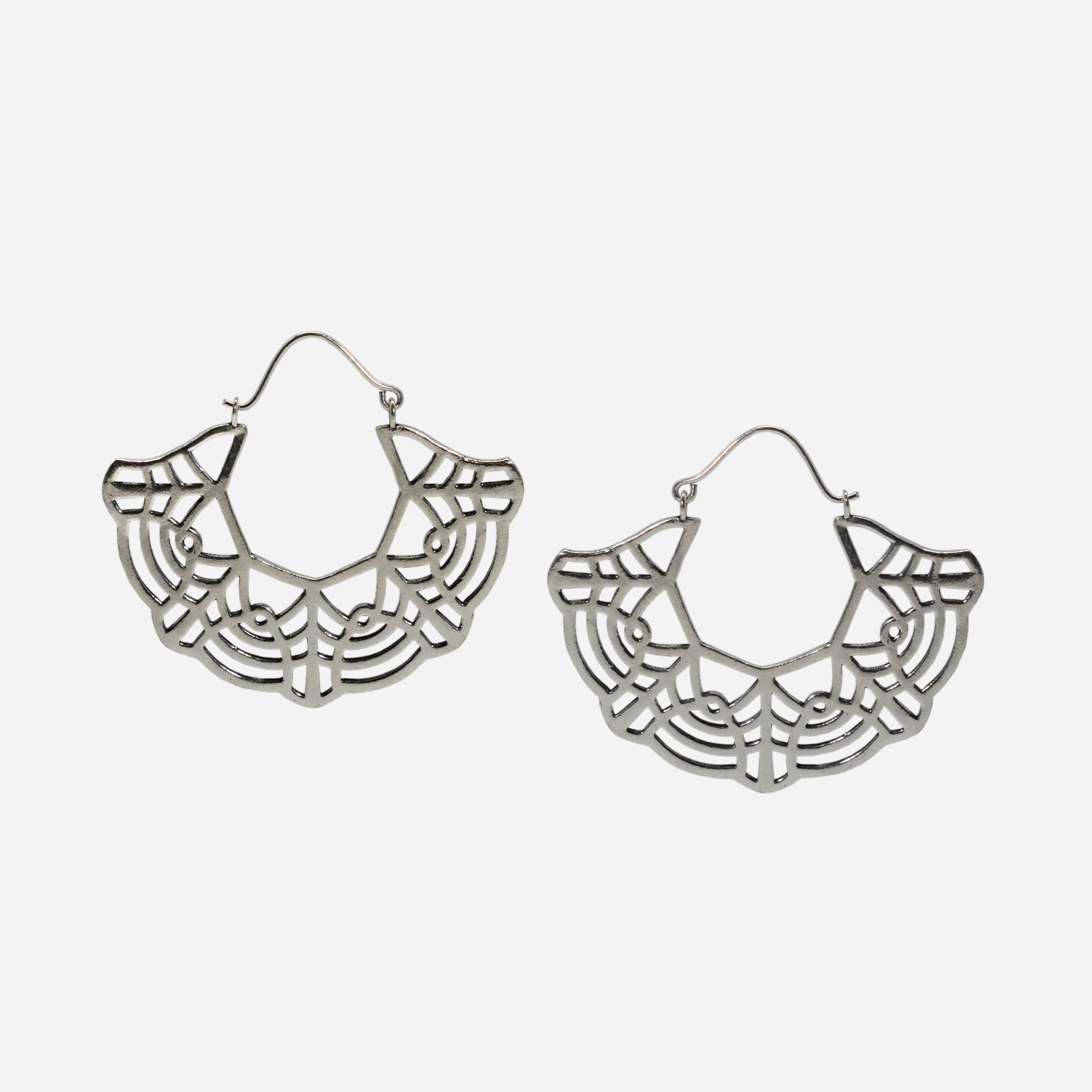 Pendientes aro Yali plata - Anoka Accessories